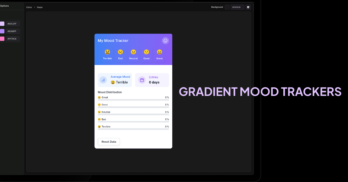 Gradient Mood Tracker for Notion – Widget Editor