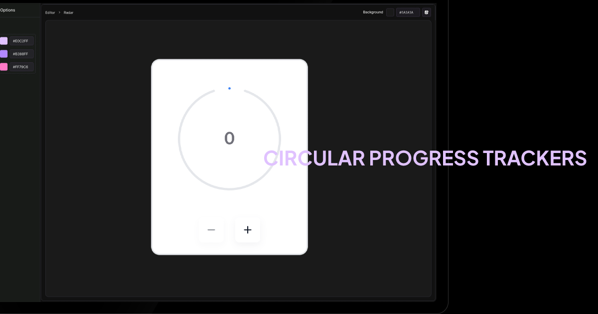 Circular Progress Tracker for Notion – Widget Editor
