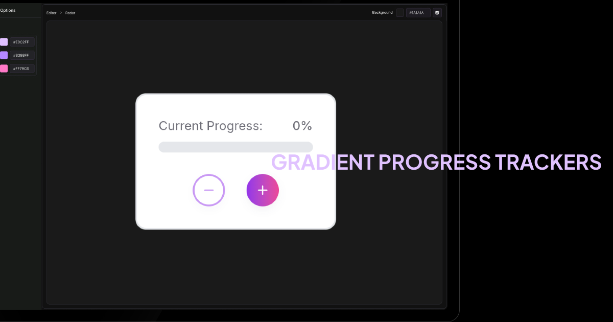 Gradient Progress Tracker for Notion – Widget Editor
